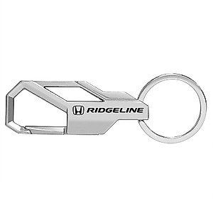 iPick Image Compatible with Honda Ridgeline Silver Carabiner-Style Snap Hook Metal Key Chain