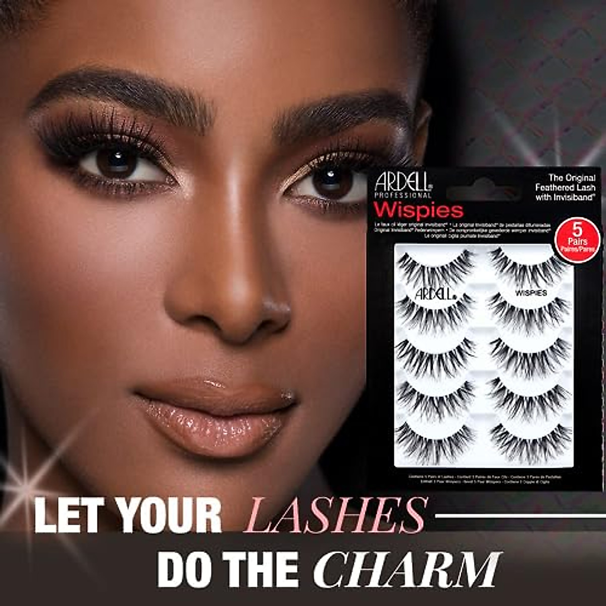 Ardell False Eyelashes Wispies Black, 2 pack