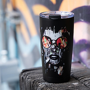 URBANCAN 20 oz Insulated Tumbler with Lid and Straw - Drink In Style with a Stainless Steel Tumbler Travel Mug - Premium Double Walled Thermos Flask - The Glance