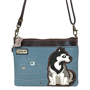 Chala Husky Mini Crossbody Handbag Purse Husky Mom
