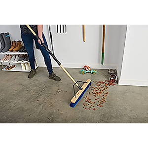 Harper 20201044 24 in. Indoor/Outdoor Dry All-Purpose Push Broom with Dual Bristles, for Dust, Gravel, Debris