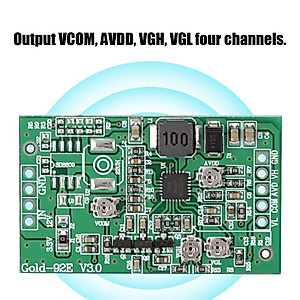 Yosoo Health Gear LCD TCON Board, Boost Board Module LCD TCON Board VGL VGH VCOM AVDD 4 Adjustable Gold-92E Zhide