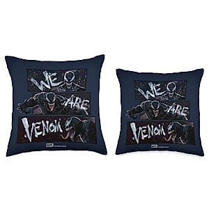 Marvel Let There Be Carnage We are Venom Panels Throw Pillow, 18x18, Multicolor