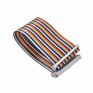 Female to Female GPIO Ribbon Cable 40Pin, Rainbow Ribbon Adapter Cable for Banana Pi/Raspberry Pi 2/3 with Good Contacts and Suitability