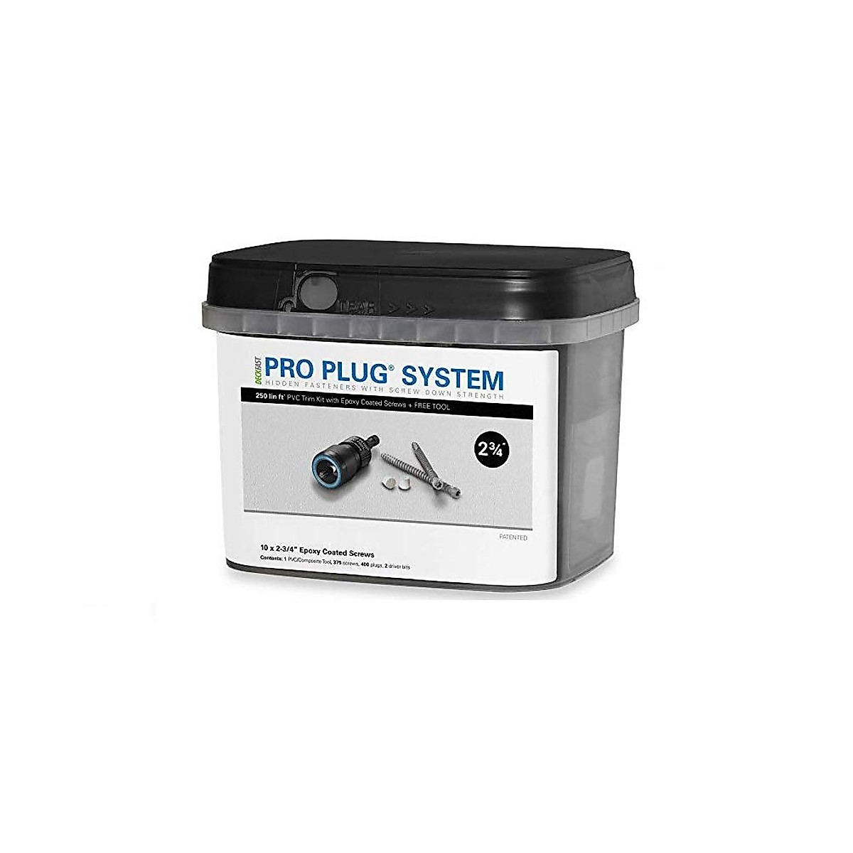 Pro Plug PVC Plugging System for AZEK Traditional Trim - Epoxy Steel - 375 pcs for 250 Lineal Ft.