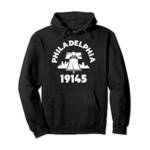 Philly Neighborhood 19145 Zip Code Philadelphia Liberty Bell Pullover Hoodie