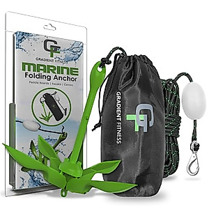Gradient Fitness Kayak Anchor | Paddle Board Anchor, Small Boat and Canoe Anchors, Jet Ski Anchor, Jetski Accessory, PWC Anchor, Kayak Anchor Kit.