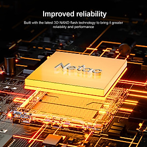 Netac 1TB PCIe Gen4x4 M.2 SSD Up to 7,300 MB/s NVMe Internal SSD with Aluminum Heatspreader High-Performance Storage for Desktop and Laptop PCs Works with PS5, NV7000-t