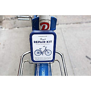 Kikkerland Bike Tin Repair Kit, DIY Bike Repair & Maintenance Tools, Steel and Rubber, Includes 6 Headed Allen set, Best for Quick Fixes