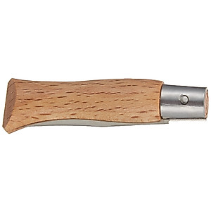 Opinel Stainless Steel INOX Folding Knife, Beechwood Handles, Smaller Sizes No.02 to No.05, Made in France (No.03)
