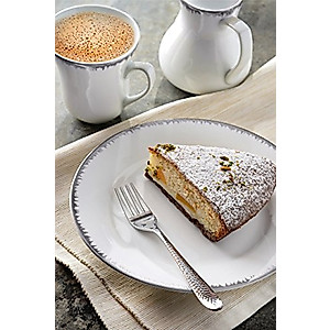 DANIALLI 60 Piece Silverware Set For 12, 18 10 Stainless Steel Silverware Set, Modern Fidenza Hammered Flatware Set, Knife/Fork/Spoon & Long Teaspoon/Salad Fork Mirror-Polished Dishwasher Safe Cutlery