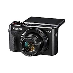 Canon PowerShot G7 X Mark II Digital Camera w/ 1 Inch Sensor and tilt LCD screen - Wi-Fi & NFC Enabled (Black) (Renewed)