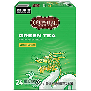 Celestial Seasonings Authentic Green Tea, K-Cup Portion Pack for Keurig K-Cup Brewers, 24-Count