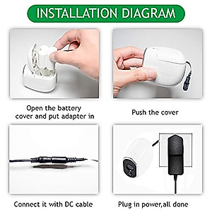 Power Adapter with 16 Feet Cable, Plug Adapter Compatible with Arlo Camera (VMC3030, VMS3430), Replace CR123A