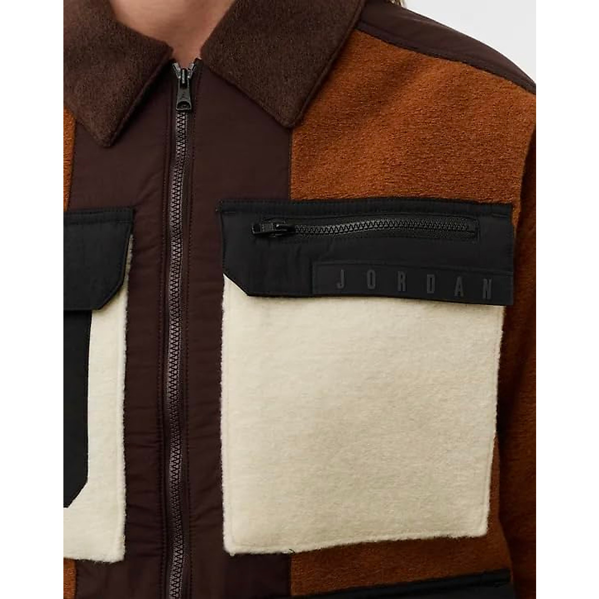 Jordan WOMEN'S COZY GIRL JACKET, PECAN/BROWN BASALT/BLACK/BROWN BASALT, MEDIUM