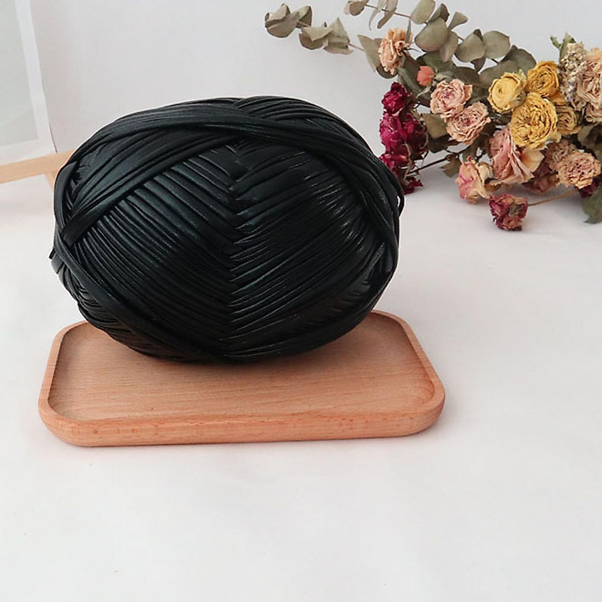 200g Metallic Yarn Crochet Knitting Needlework Weaving Fancy Thick Cloth Wool Shinny Gold Silver Purse Handbag DIY