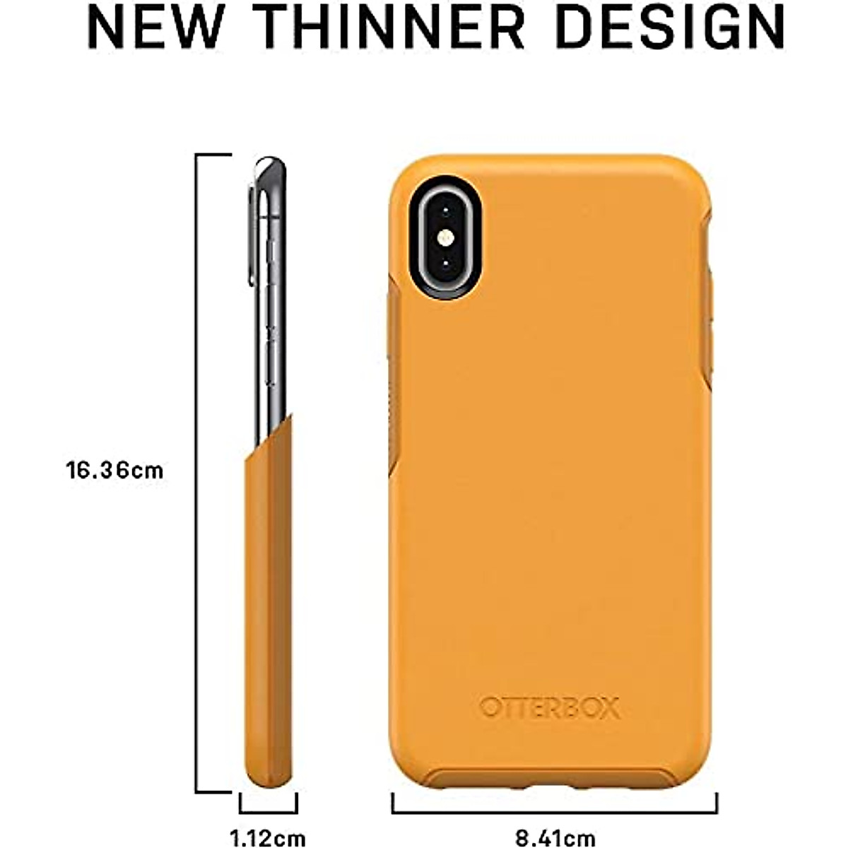 OtterBox Symmetry Series Case for iPhone Xs Max with GLIDIC Wireless Bluetooth Earbuds Sweatproof Pro Stereo Headphones - Non Retail - Black