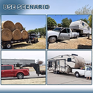 ENIXWILL Universal Gooseneck Ball Plate Fit for All Standard 5th Wheel Rails Gooseneck Adapter Hitch