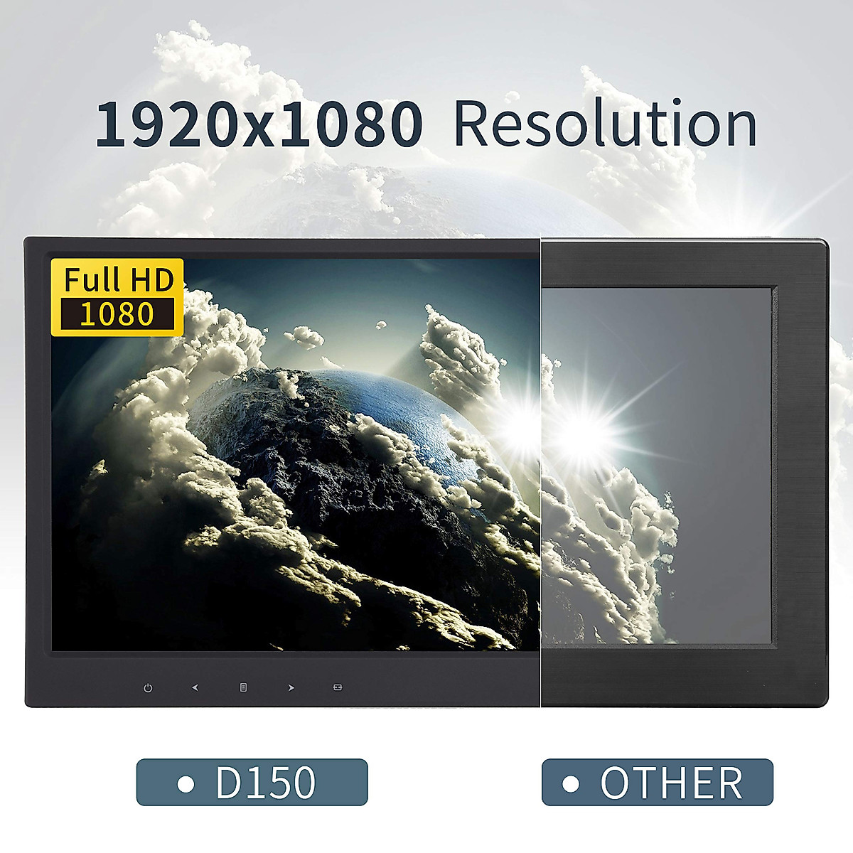 TOGARDFLY 15.6 inch CCTV Monitor, Portable Hdmi Monitor, 1080P Small Hdmi Monitor Screen with Speaker/AV/USB/VGA Port, Second External Display for Laptop,CCTV Monitor for Raspberry PI/Gaming/MacBook