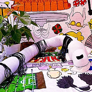 Verceco Monster Horse Plush Toy 46.5 inch Funny Creative Stuffed Animal Monster Plushie Halloween Thanksgiving Christmas Party Gift for Boys Girls