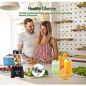Cutting Blade Blender 502977 Assembly Compatible with Waring CB6 CB10 CB15 2610C CAC72 LBC10 LBC10C LBC15 Commercial Assembled Gallon Blenders Replace 502975