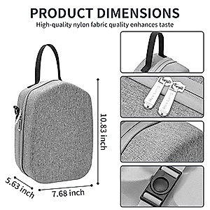 REV. LANG Hard Carrying Case for Meta/Oculus Quest 2 Basic/Elite Version VR Gaming Headset Cable and Touch Controllers Accessories All-in-One, Ultra-Sleek Design for Travel