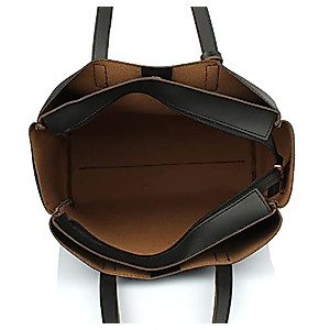 Mammon women's Extra Large 3 Compartment Tote Hand Bag (3C-Tote), Black