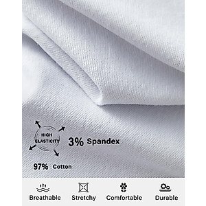 roswear Women's High Waisted Stretchy Denim Shorts Cuffed Jean Shorts White Medium