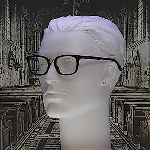 Eyeglasses Tom Ford FT 5637 -B 001 Shiny Black, Rose Gold/Blue Block Lenses