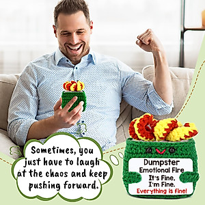 TuSuQing Gamer Gifts for Men Mini Positive Crochet Taco Boyfriend Teenage Boy Birthday Christmas Gifts Box Christmas Small Gifts for Women Birthday Gifts