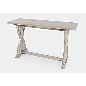 Jofran Inc. Fairview Rustic Trestle Sofa Console Table