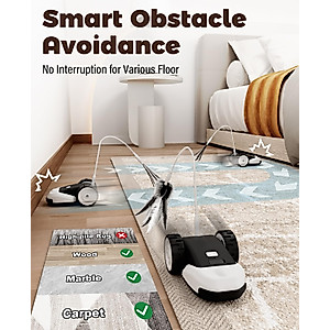 CYROS 3-in-1 Interactive Cat Toy - 2-Speed Automatic Moving Mouse Cat Toys Self Play with 2pcs Hanging Feather String Ribbon and Wiggly Silicone Mice Tail for Bored Indoor Adult Cats Kittens