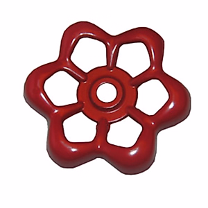 LASCO 01-5105 Metal Outside Faucet Hose Bibb Round Wheel Handle, 16 Point Broach (1/2 inch diameter)