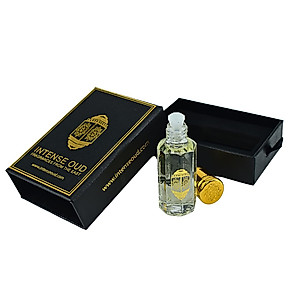 INTENSE OUD Artist Ventu Arabian Perfume Oil for Men & Women, Long Lasting Alcohol-Free Concentrated Fragrance, 12ml (0.40 oz) in Black Gift Box, Pineapple & Musk Notes