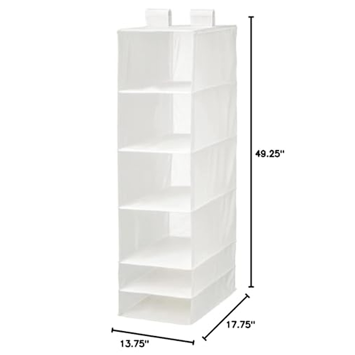 SKUBB Organizer with 6 Compartments, White 13 ¾x17 ¾x49 ¼ Inches Fits Pax Wardrobe Frames, 22⅞ Inches Deep