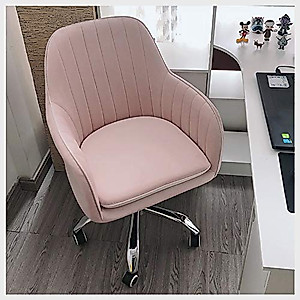 ECBETCR Chair Desk Chair Ergonomic Office Swivel Swivel Chair Home Office Furniture Ergonomic Mid-Back Computer Desk Chair with Armrest and Wheel, for Work/Study/Living Room/Bedroom