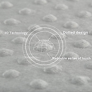 BORITAR Elephant Baby Security Blanket Soft Minky Dot Fabric Lovey Blanket with Lovely Animal Pattern Backing, Stuffed Plush Cuddle Newborn Blankie 14 Inch