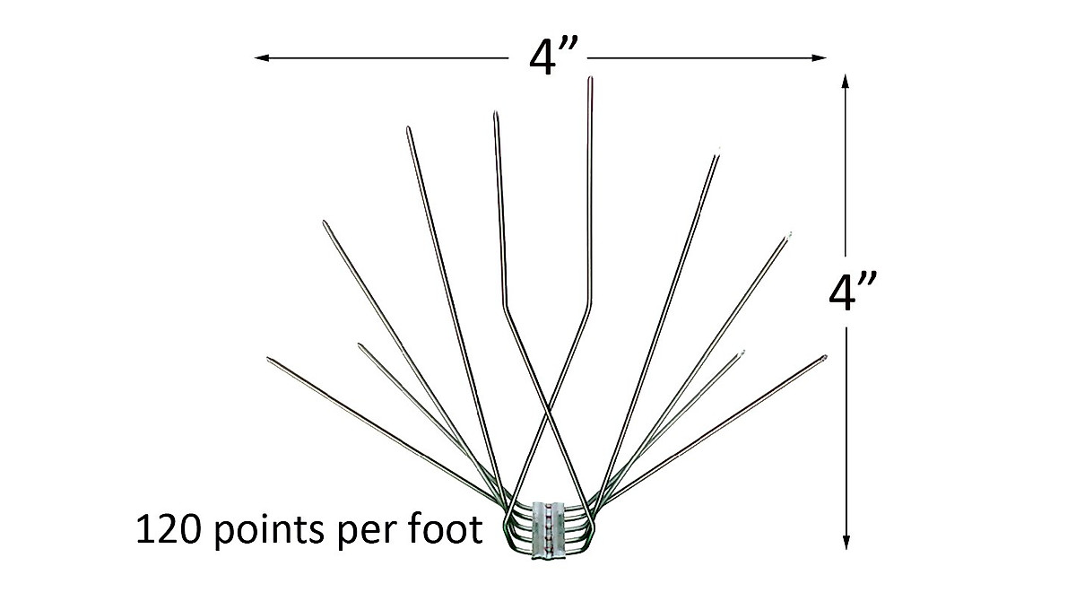 Nixalite Bird Spike Kit - Effective Wildlife Barrier