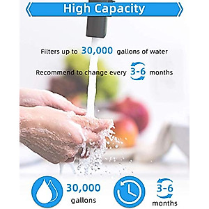 Fil-fresh 10" x 4.5" Whole House Water Filter 5 Micron Activated Carbon Water Filter Cartridge Replacement Compatible with DuPont WFHDC8001, Pelican CB-BB-10, EPM, EP-BB, 2 Pack