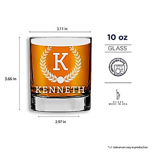 Froolu Customized Whiskey Gifts for Men - Personalized Scotch Glass Gift Set with Box - Engraved Wisky Rocks Glasses for Boyfriend, Husband, Dad - Valentine's, Birthday, Anniversary.