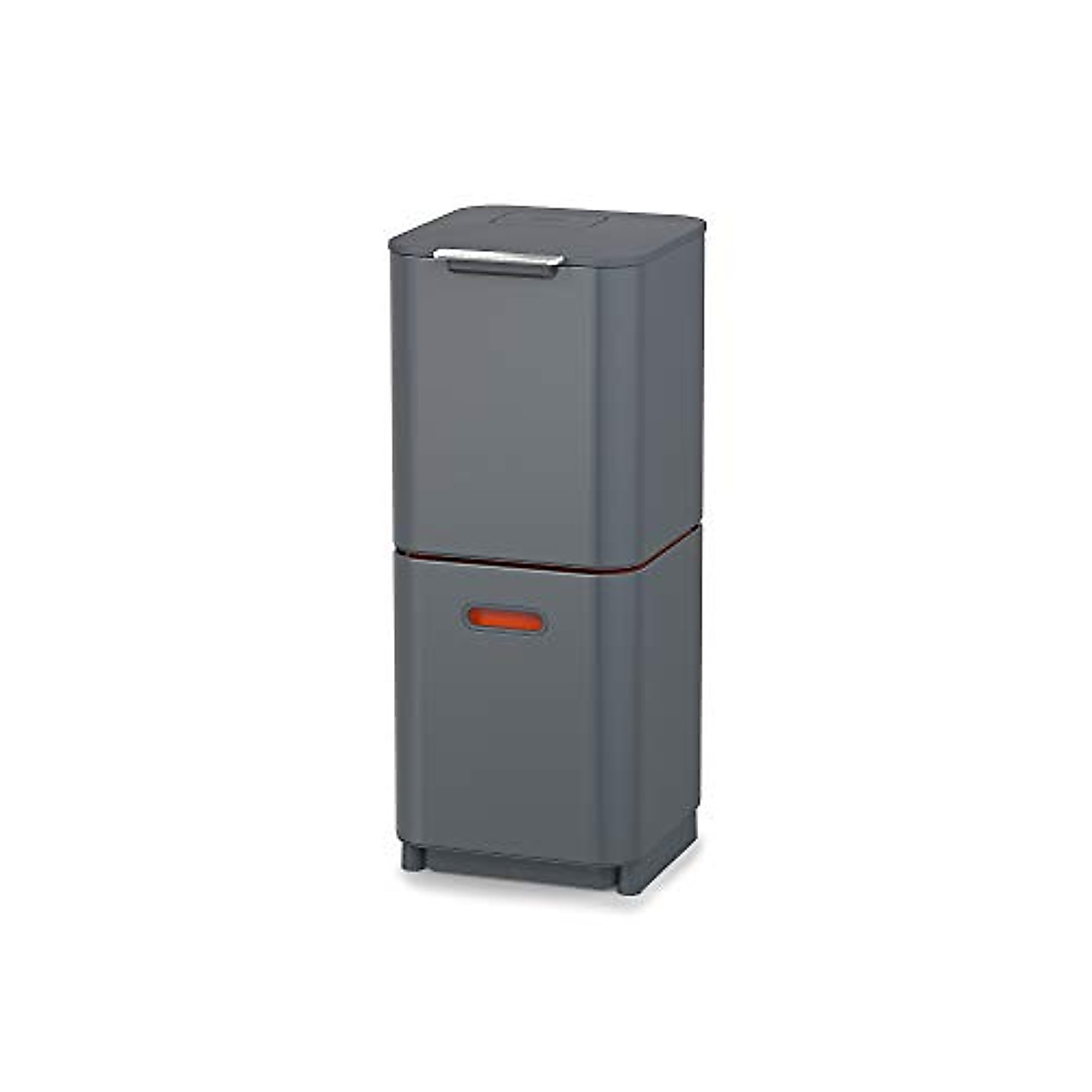 Joseph Joseph Intelligent Totem Compact Waste Separation & Recycling Unit-Graphite, 40 Liter/10.6 Gallon