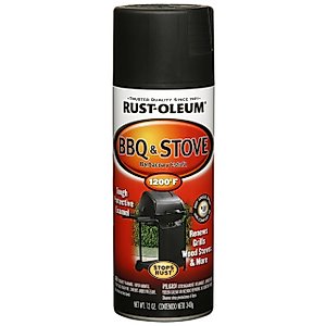 Rust-Oleum 249310 Automotive BBQ & Stove Spray Paint, 12 oz, BBQ Black