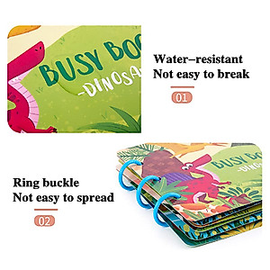 Jxueych Quiet Book for Toddlers Preschool Sensory Toys DIY Montessori Busy Book for Kids to Develop Learning Skills, Road Trip Essentials (Vegetable)