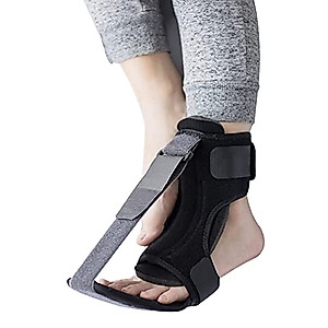 Jonlaki Plantar Fasciitis Night Splint,Foot Drop Support Brace,Adjustable Dorsal Night Splint for Relieve Arch Arch Ankle Pain,Foot Corrector(L)