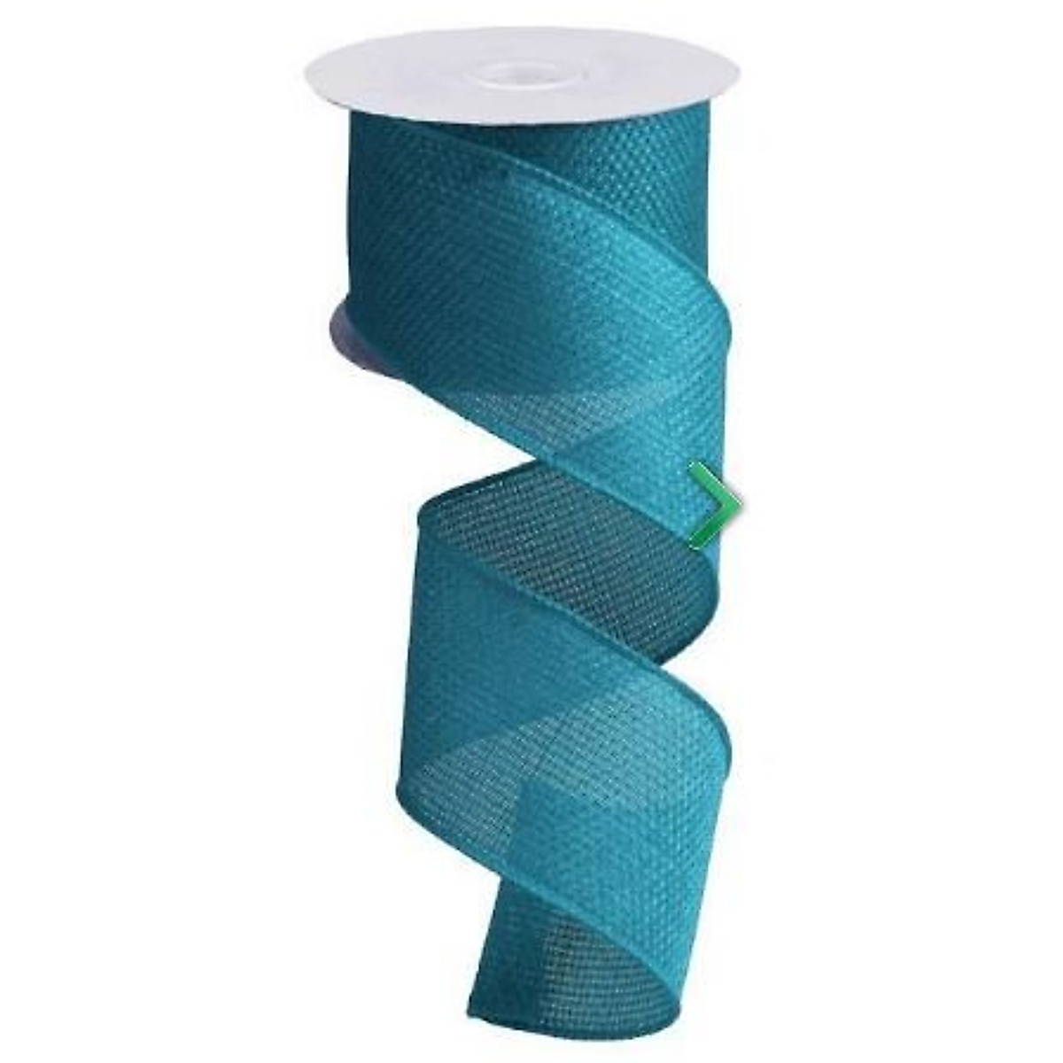 Turquoise Solid Cross Royal Burlap Wired Edge Ribbon - 2.5" x 10 yards : RG1212A2