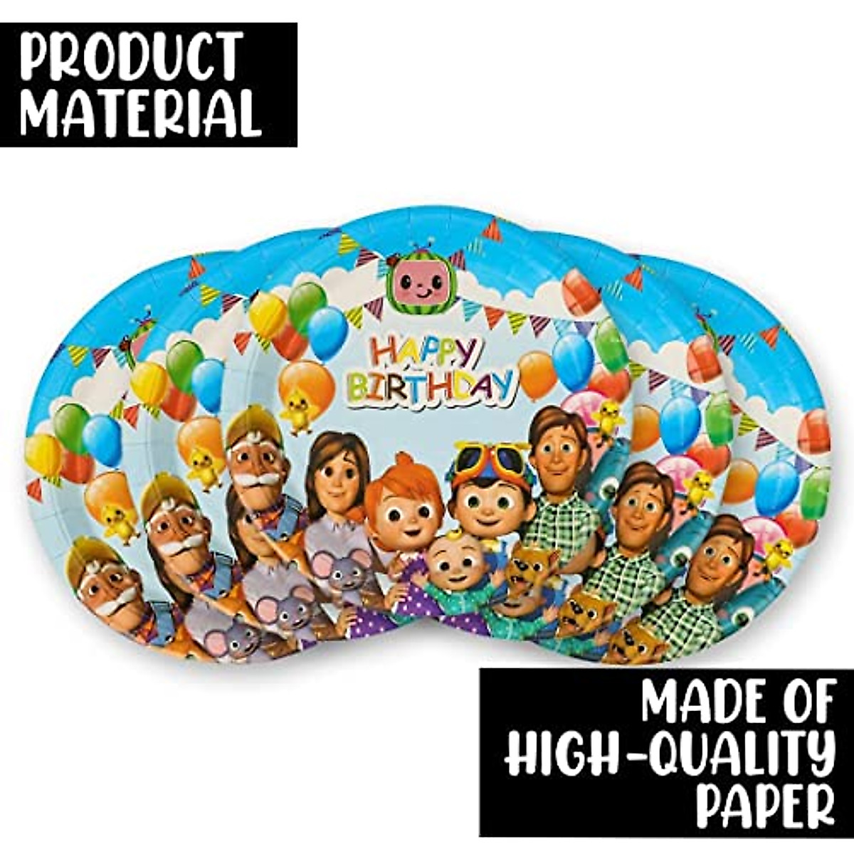 BOGAZNET 30PCS Plates 9" Birthday Decorations Party Plates for Party Supplies Party Favors 1st Birthday Birthday Party Decorations