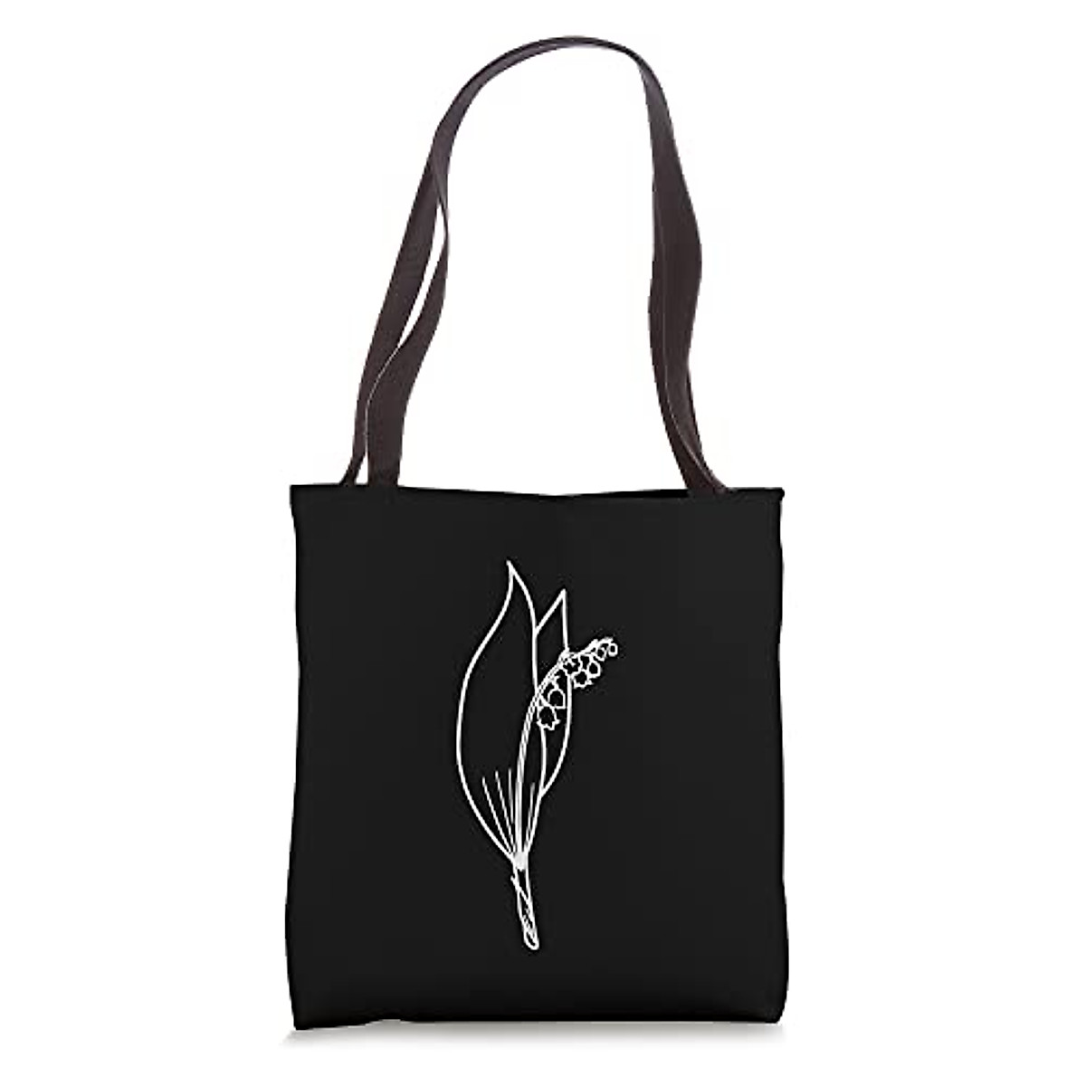 May Lily Of The Valley Birth Flower Art Floral Minimalist Tote Bag