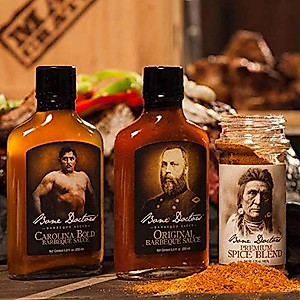 Man Crates Grill Master Crate with Wood Chips, Smoker Box, Sauce and Tenderizer – Great Gifts for Men