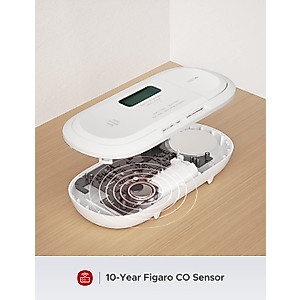 X-Sense Carbon Monoxide Detector Alarm with Digital LCD Display, CO Detector Alarm with 5-Year Replaceable Battery and Peak Value Memory, XC04-R