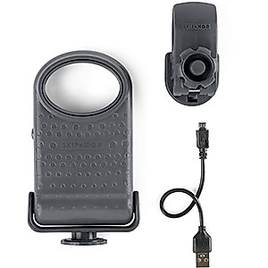 Skip Hop Portable Bladeless Stroller Fan, Adjustable 3 Speeds, Stroll & Connect, Grey